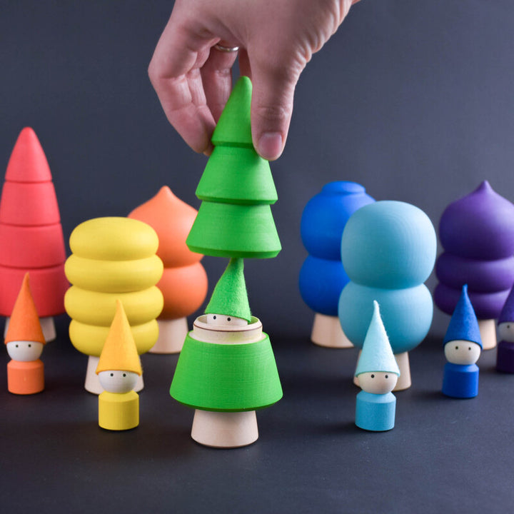 Waldorf Wooden Trees Toy – Wooden Educational Toy